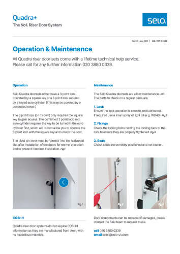 Quadra+® Metal Riser Doors - Selo
