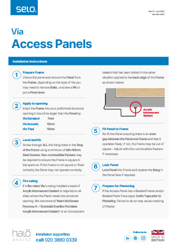 Via® Versatile Access Panels - Selo